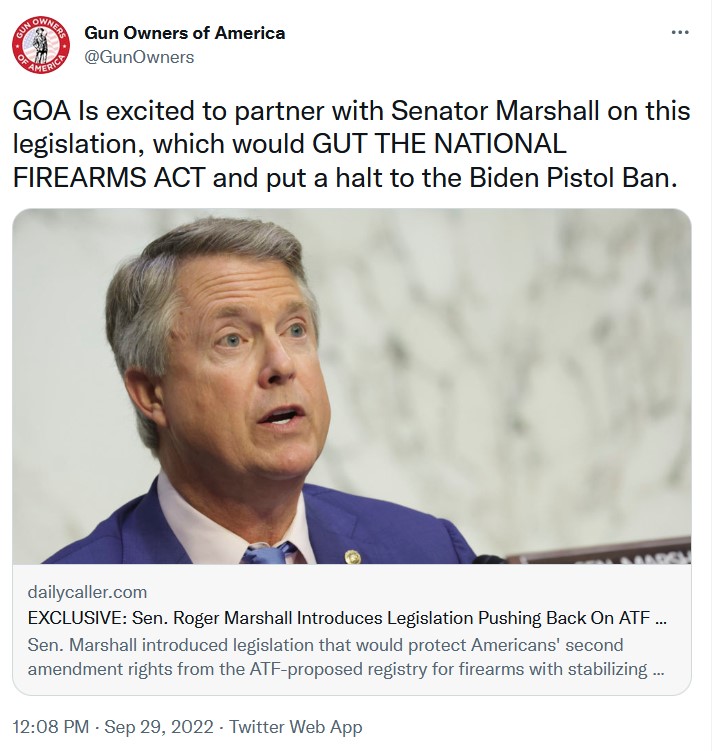 SHORT Act Targets the Core of Biden’s Pistol Ban | GOA