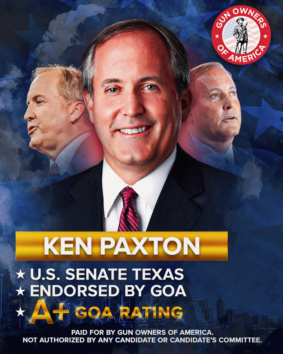 Gun Owners of America Endorses Ken Paxton for U.S. Senate | GOA