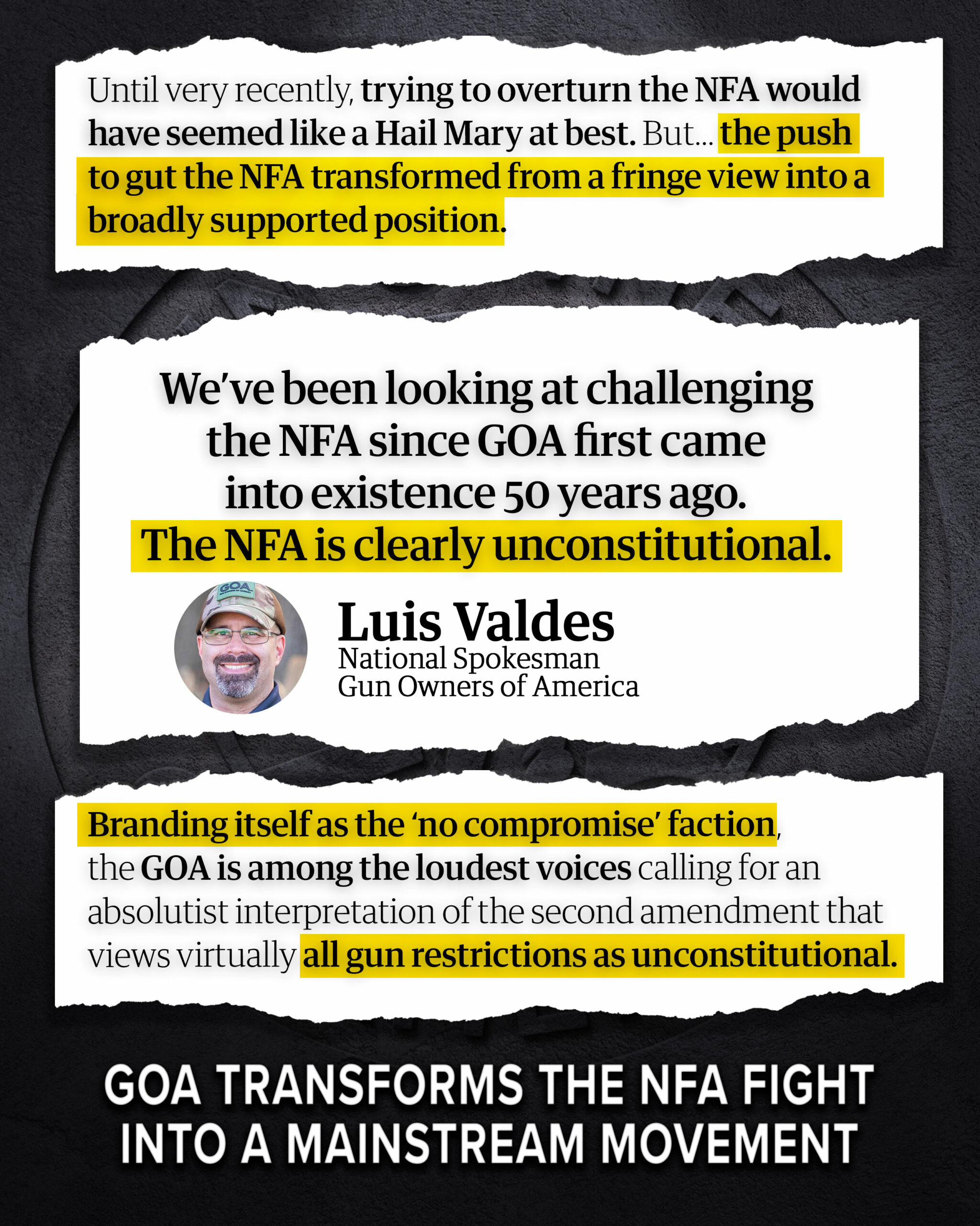 We Have a Once-in-a-Generation Opportunity to Restore our 2A Rights | GOA